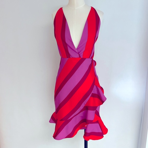 Missguided | Dresses | Misguided Strappy Faux Wrap Cami Dress Nwt ...